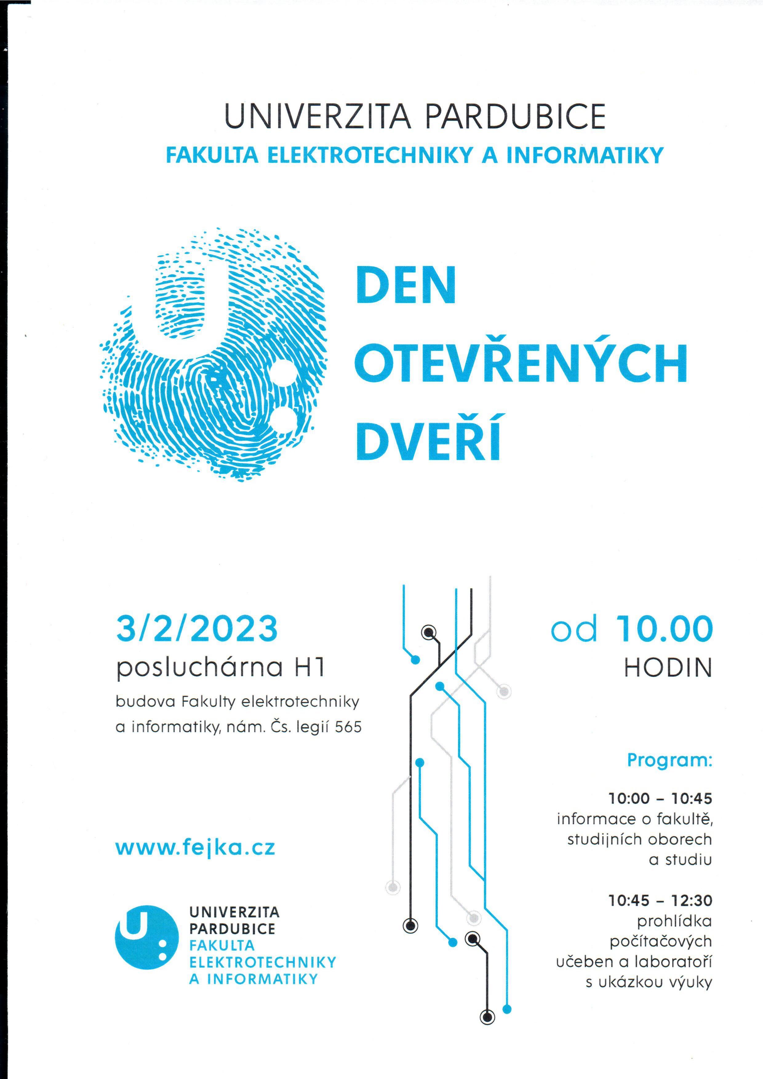 Den otevřených dveří na FEI | Univerzita Pardubice