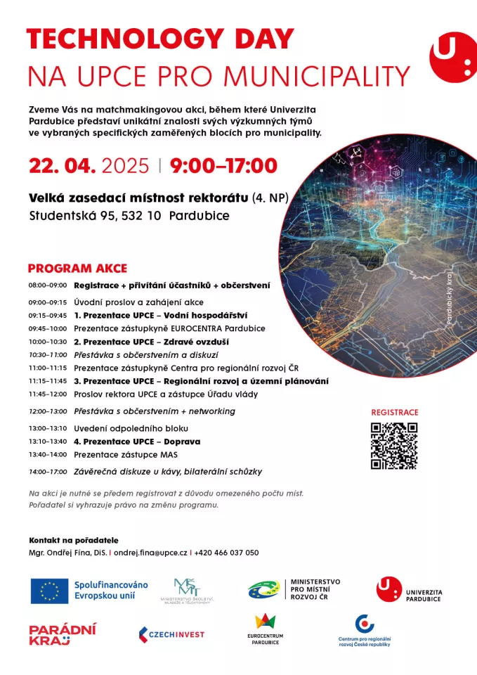 Technology Day na UPCE pro municipality | Univerzita Pardubice